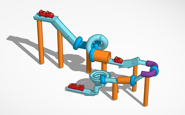 3D design Roller Coaster - Tinkercad