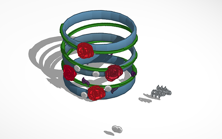 3D design Vine Ring - Tinkercad