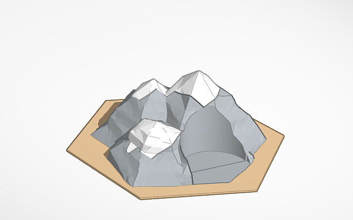 3D design catan rock - Tinkercad