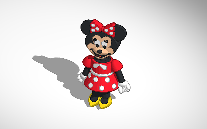 3D design Minnie Mouse :) - Tinkercad