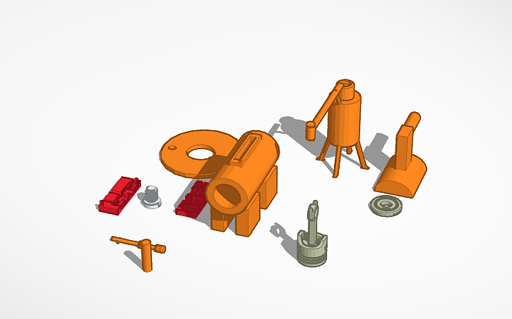 3D design Steam piston engine - Tinkercad