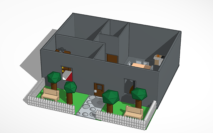 3d Design Chite Devin House Tinkercad