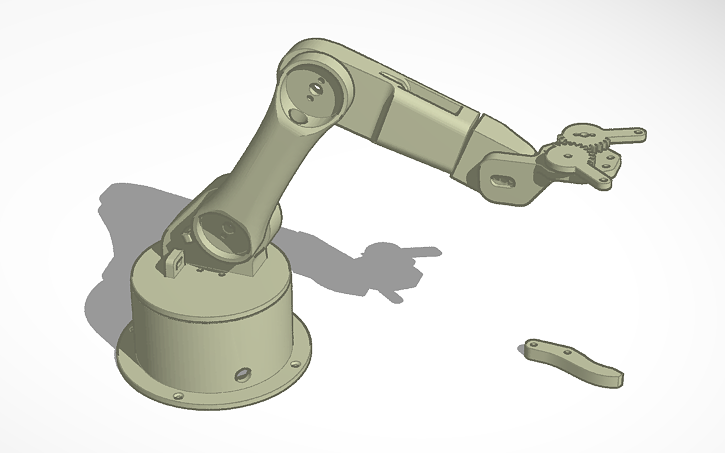3D design robotic arm - Tinkercad