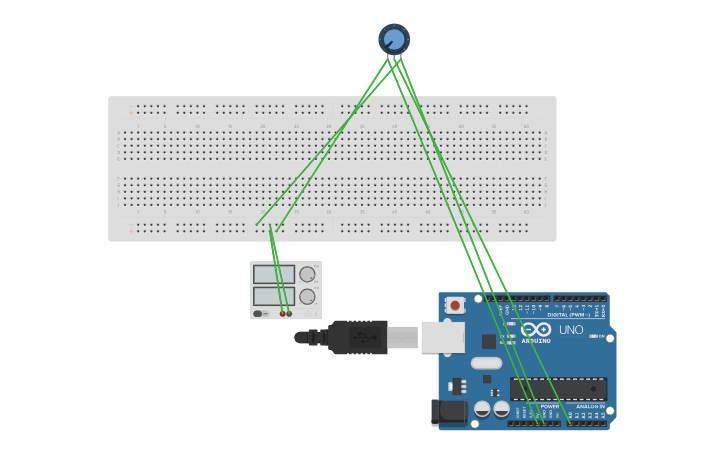 Circuit design Power Simulation - Tinkercad