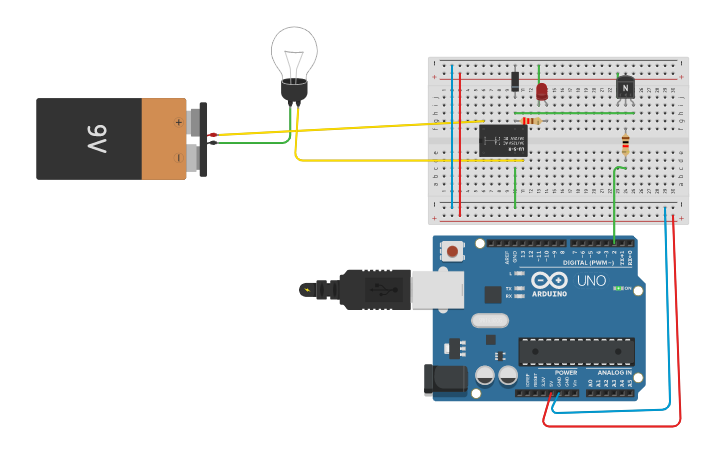 Circuit design ARDUINO -RELAY - Tinkercad