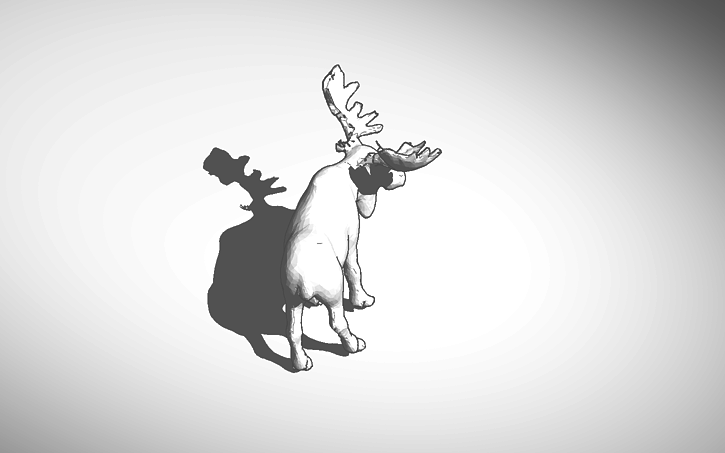 3D design moose - Tinkercad