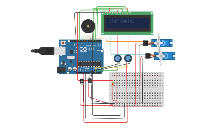 Circuit design FISIKANUAS - Tinkercad