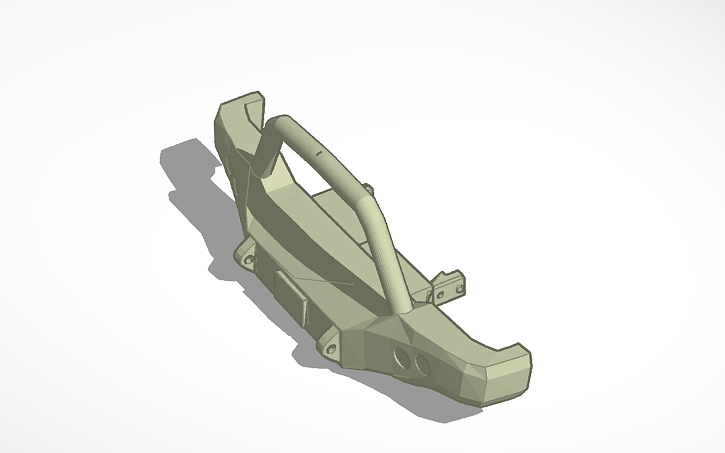 3D design SCX10 Front Bumper - Tinkercad