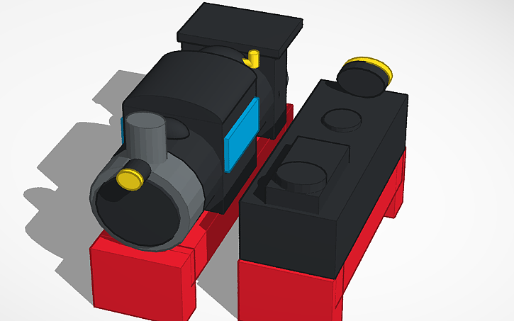 3D design camelback locomotive - Tinkercad