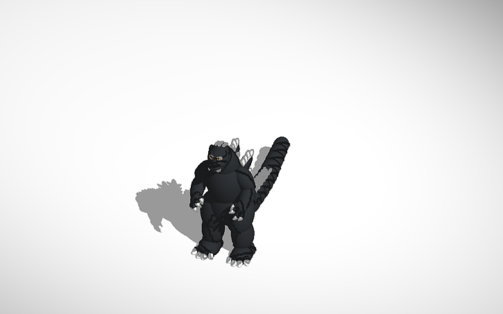 3D design Godzilla - Tinkercad