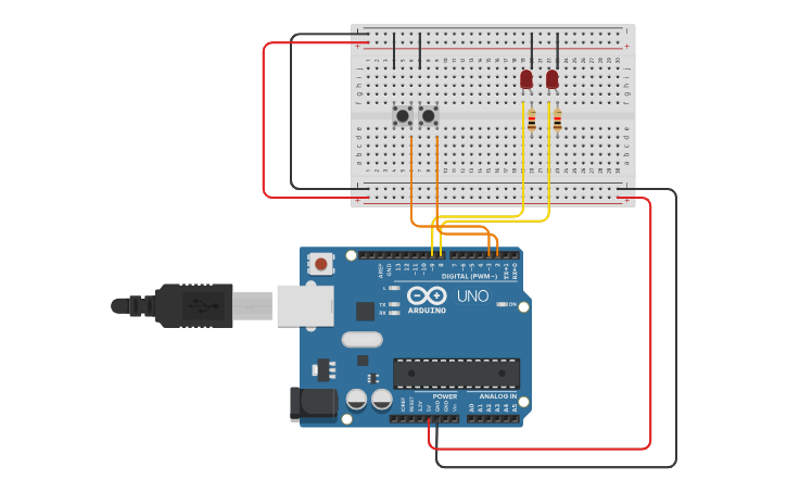 Circuit design E5.1 - Tinkercad