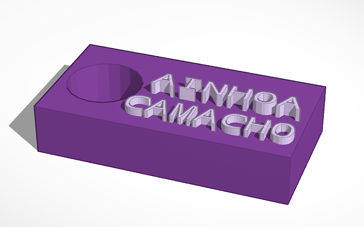 3D design clauer - Tinkercad