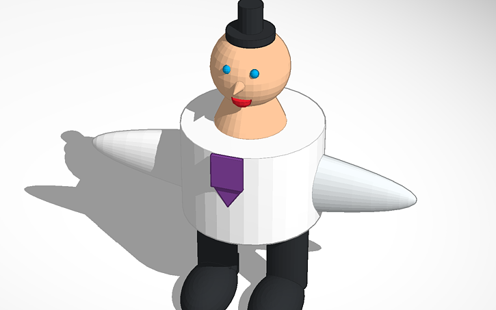 3D design little man - Tinkercad