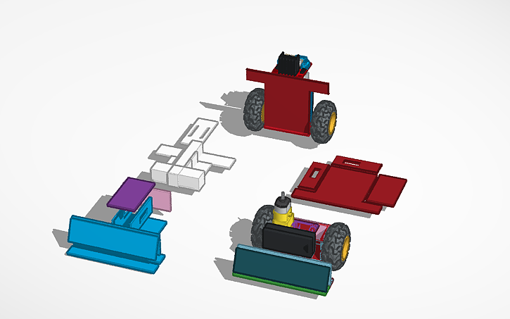 3D design ROBOT BASE - Tinkercad