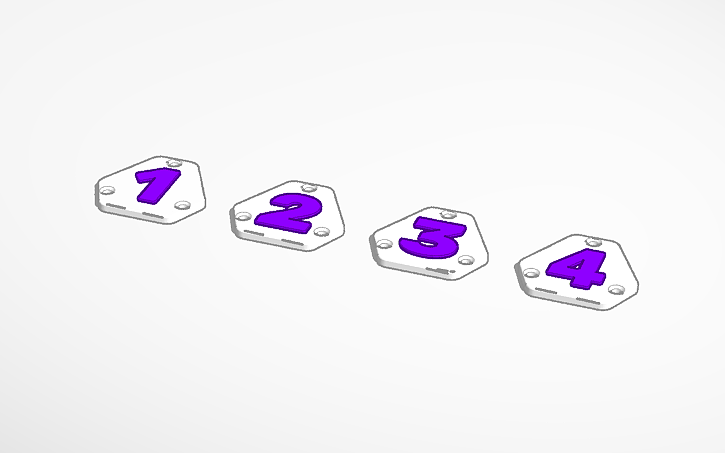 3D design AD5X Spool Holder Numbers - Tinkercad