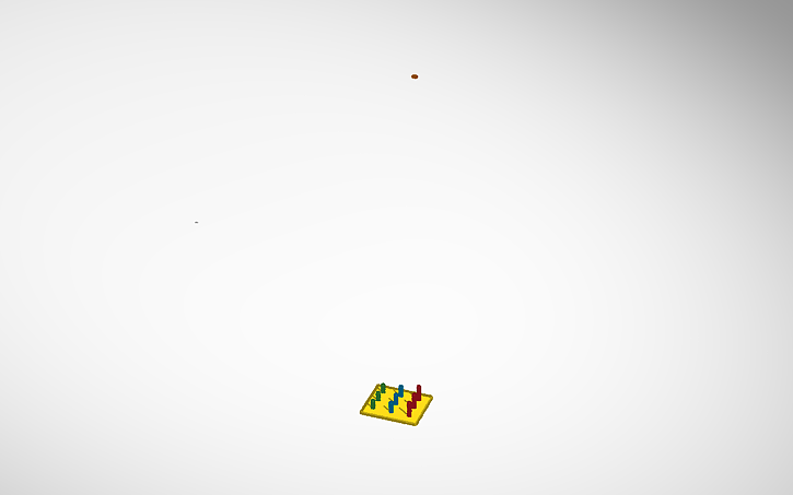 3D design 9 pin bobbin holder - Tinkercad