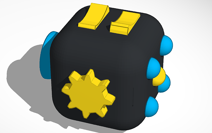 3D design ORIGINAL Fidget Cube - Tinkercad