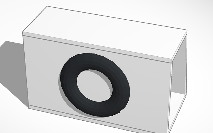 3D design JBL Stage 1210 Ported Trapezoidal Subwoofer Box 2.0 cuft ...