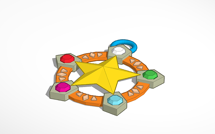 3D design Ursa Major Amulet (MagiQuest) - Tinkercad