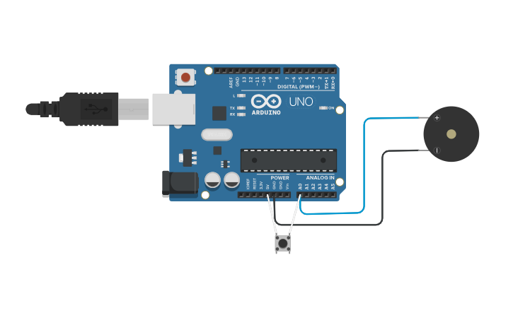 Circuit design Tap and Talk - Tinkercad