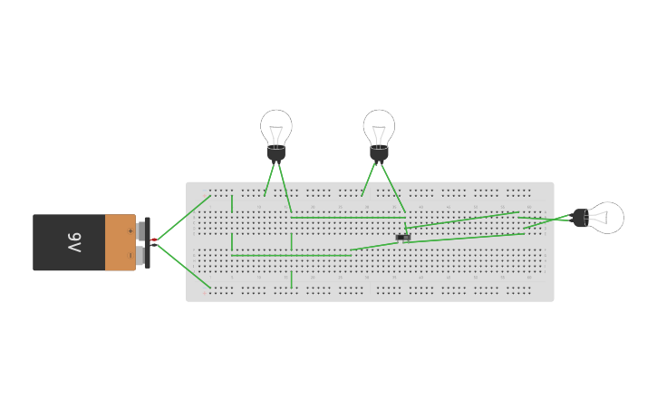 Circuit design Parallel - Tinkercad