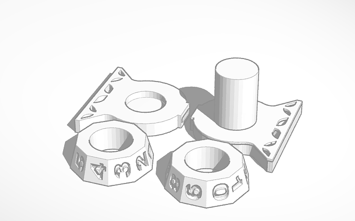 3D design MTG Life Counter - Print and And Assemble - Tinkercad