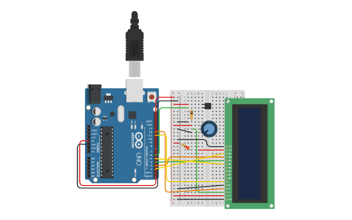 Circuit design Arduino - Crystal Ball - Tinkercad