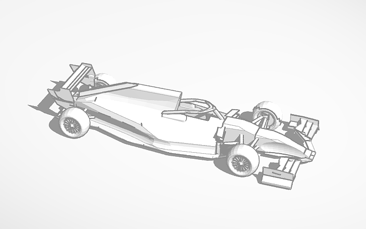 3D design formula one car f1 - Tinkercad