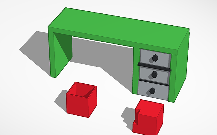 3D design Desk - Tinkercad