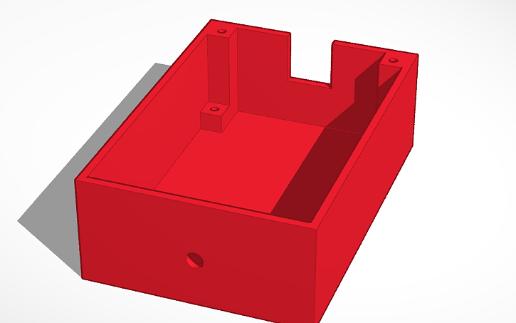 3D design LED string lights enclosure - Tinkercad