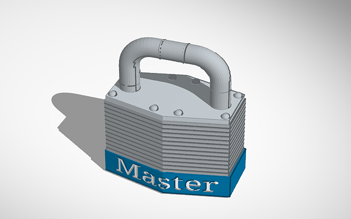 3D design Master Lock - Tinkercad