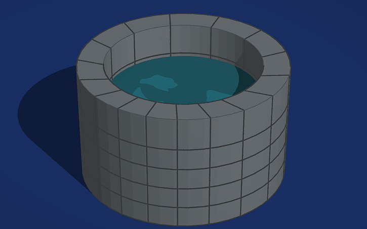 3D design The spooky well - Tinkercad