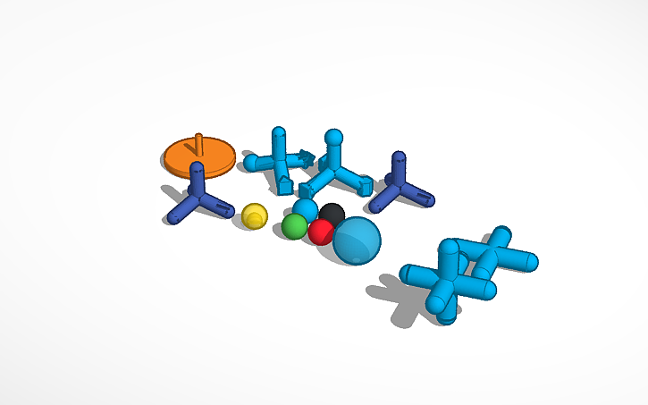 3D design models for optical isomers - Tinkercad