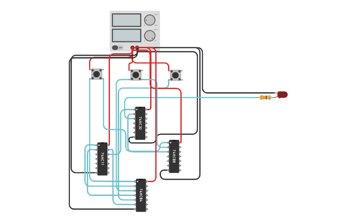 Circuit design Problema 2 - Tinkercad