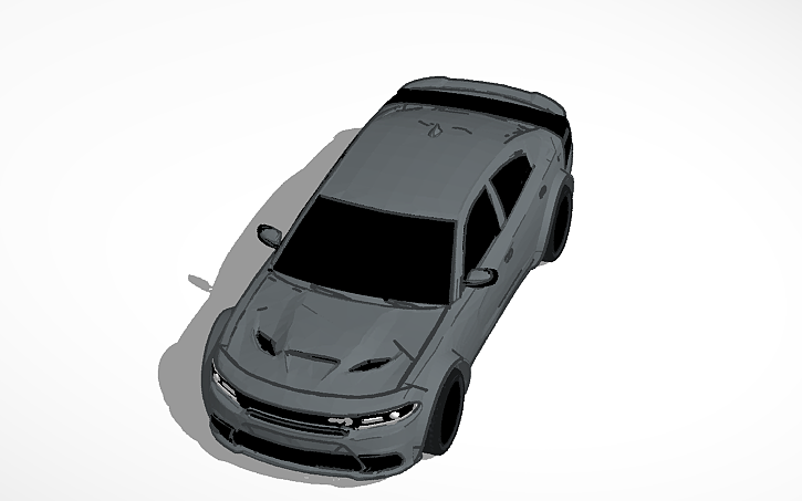 3D design 2022 Charger Daytona HELLCAT - Tinkercad
