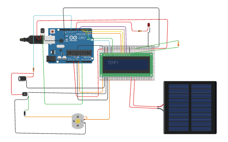 Circuit design Solar Powered Digital Fan Speed Control By Temp Feedback ...