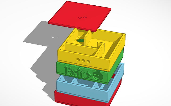 3D design Marble maze puzzle - Tinkercad