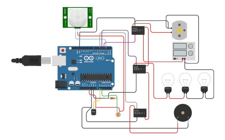 Circuit design Practica 6 4U - Tinkercad
