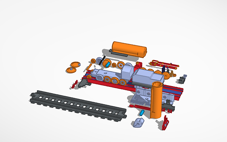 3D design 2-8-0 n 0-8-0 Trackmaster Concept (WIP) - Tinkercad