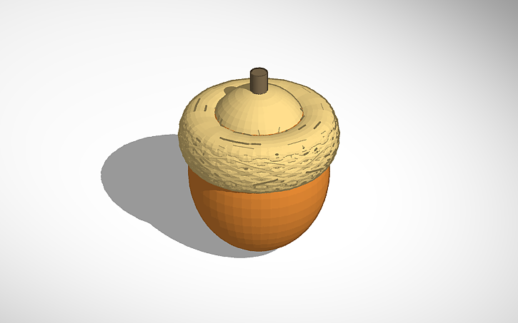 3D design Acorn - Tinkercad