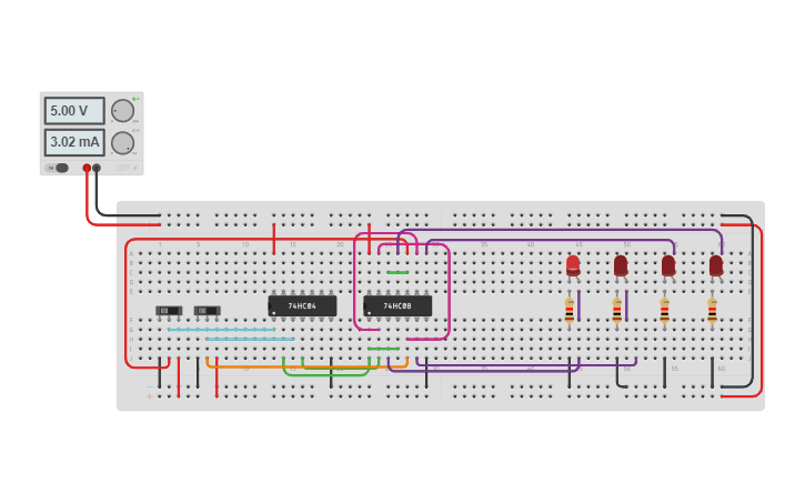 Circuit Design Decoder Tinkercad