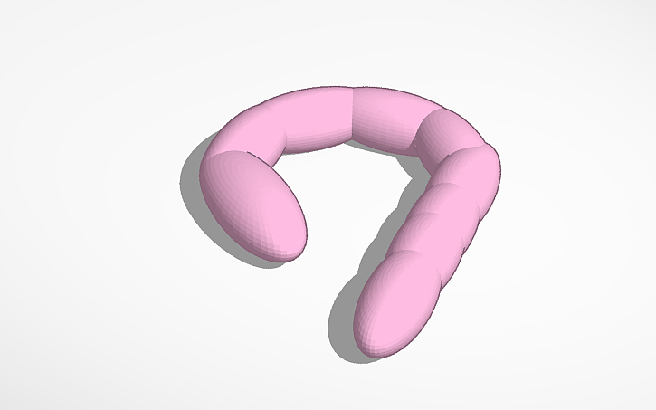 3D design dancing worm - Tinkercad