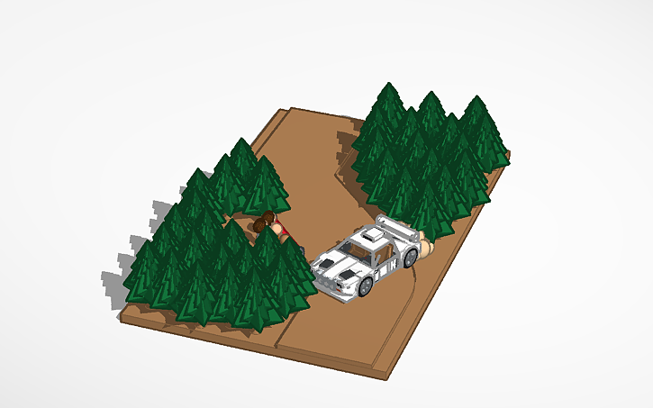 3D design rally car for Cars Challenge - Tinkercad