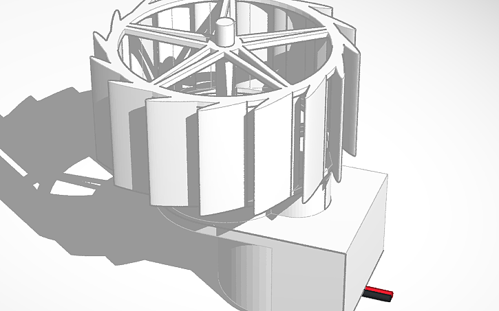 3D design Wind Turbine Model. - Tinkercad