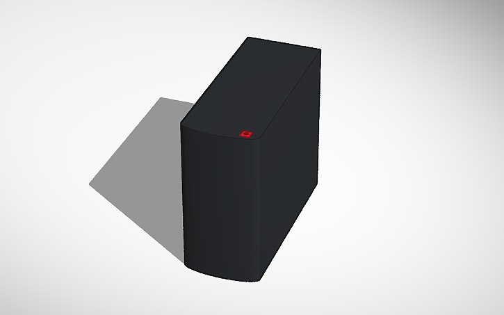 3D design PC Case - Tinkercad