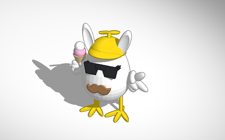3D design Mr Bean - Tinkercad