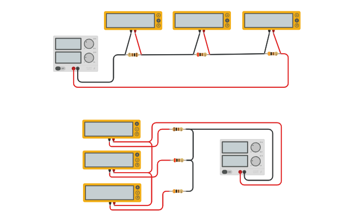 Circuit Design Demonstration Of Series And Parallel Combination Of