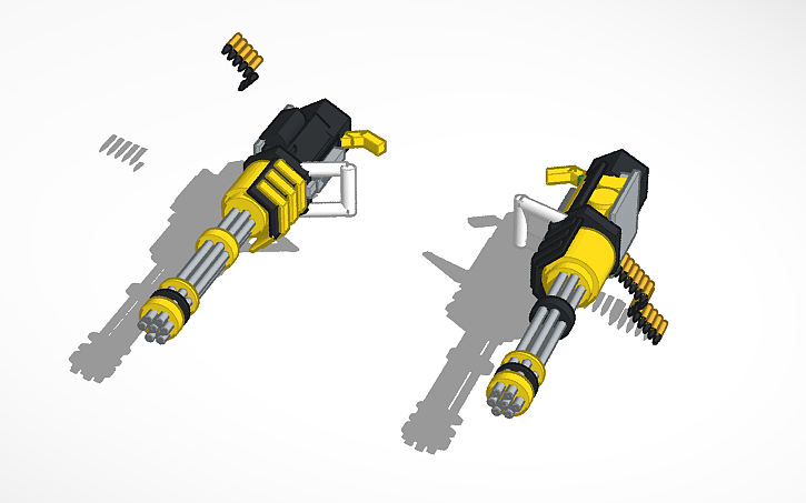 3D design Power Ranger Gun #2 - Tinkercad