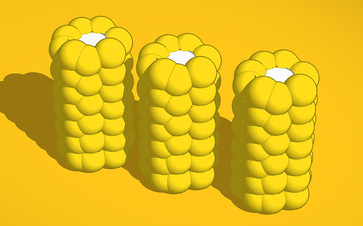 3D design 🌽🌽🌽corn🌽🌽🌽 - Tinkercad