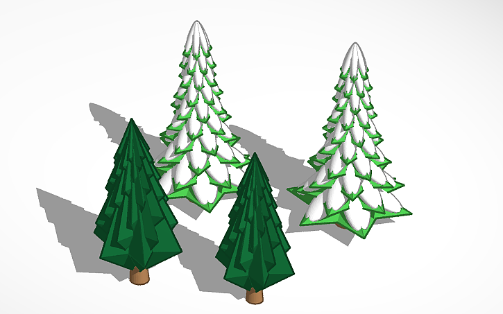 3D design trees - Tinkercad